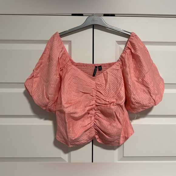Versona | Tops | Nwt Versona Making Wishes Top Pink Size Xxl Puffed ...